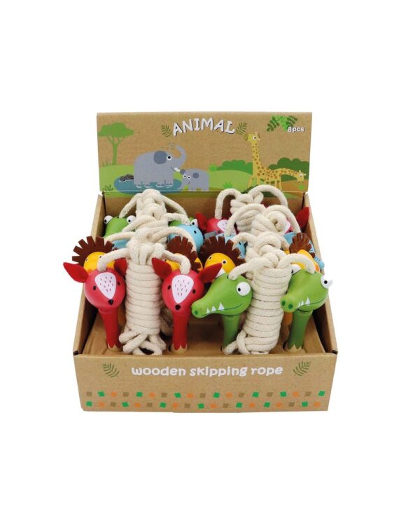 WOODEN JUNGLE ANIMAL ROPE | NAIPE Juegos